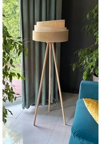 Duolla - Stojací lampa YUTE TRIO 1xE27/15W/230V pr. 45 cm hnědá/šedá/béžová