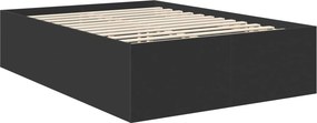 Rám postele s čelo Černá 150 x 200 cm Kompozitní dřevo 3408565