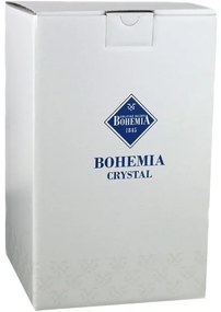 Bohemia Jihlava ručně malovaná karafa na whisky Lisboa Black Mate 750 ML