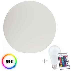 Exteriérové ​​svítidlo Globo + LED žárovka E27 RGB 10w + dálkové ovládání, (fi 40cm)