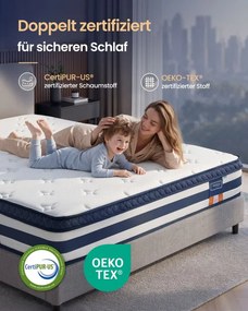 7-zónová taštičková matrace s gelovou paměťovou pěnou H3 RMZB35235Q101 výška 25 cm