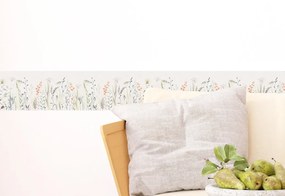 Samolepící bordura na zeď Jemný Květ | 5 m x 13.8 cm | DWB8485