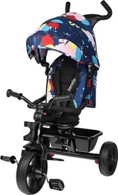 LIONELO Tříkolka 2v1 Haari Blue Navy / Nosnost 25 kg