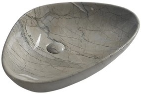 Sapho DALMA keramické umyvadlo na desku, 58,5x39 cm, grigio - MM213