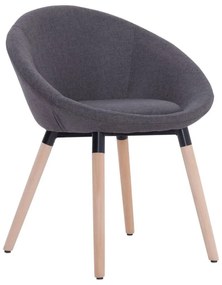 Jídelní židle tmavě šedá textil,  283430 HangarStore.cz