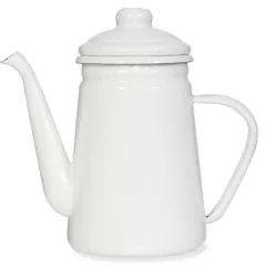 Smaltovaná konvička Coffee Pot Warm White 1,1 l Garden Trading
