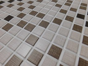 3D obkladový omyvatelný panel PVC Mozaika Mardin (480 x 955 mm)