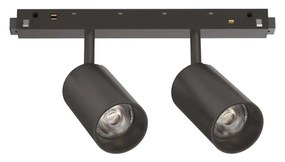 Ideal Lux LED reflektor EGO TRACK DOUBLE 4000K Barva: Černá, Varianty: 24W, Stmívání: On-Off
