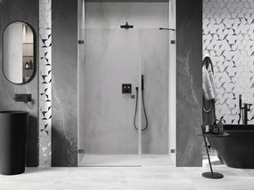 Mexen Lunar-B sprchové dveře otevíratelné levé 140 cm, transparentní, gun metal - 832S-140-050-95-00-L
