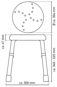 Aplomo Koupelnová stolička Invap