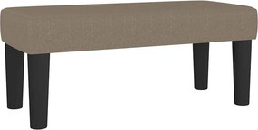 Box spring postel s matrací taupe 80x200 cm textil 3136873