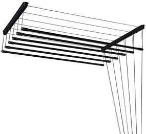 JAKS Stropní sušák na prádlo 6 tyčový černá Délka: 150 cm