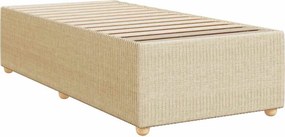 Rám postele bez matrací krémově 90x200 cm textil 3284912