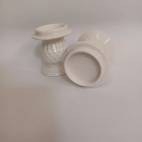 Vánoční svícen na stůl keramický, 7 × 7 × 6,5 cm