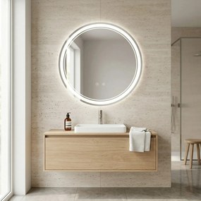 Tutumi Zrcadlo ⌀60 cm s vyhříváním a regulovatelným LED osvětlením HOM-00203