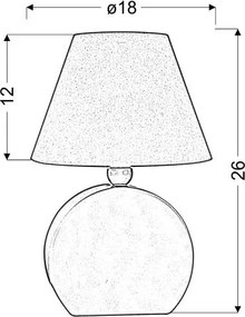Žlutá dětská lampička Ofelia – Candellux Lighting
