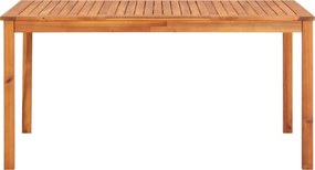 vidaXL Zahradní stůl 150 x 90 x 74 cm masivní akáciové dřevo [45962]