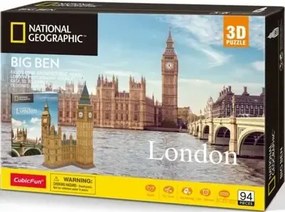 CubicFun Puzzle 3D National Geographic: London - Big Ben / 94 dílů / 2