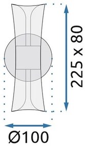 Toolight Nástěnné LED osvětlení Elegant G029-W černé