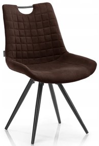 Čalouněná židle,52x48,5x84cm, různé barvy Barva: Čokoládová