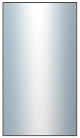 DANTIK - Zarámované zrcadlo - rozměr s rámem cca 50x90 cm z lišty Hliník wenge tmavá |P273-516 (7273516)