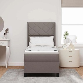 Postel s boxspringem s polštářem Taupe 200 x 80 cm textil 3341676