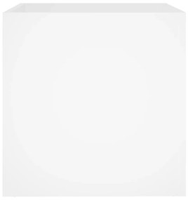 Truhlík bílý 40 x 40 x 40 cm kompozitní dřevo - Default Title