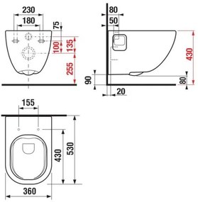 JIKA H8207160000001 - Závěsné WC MIO keramika/bílá