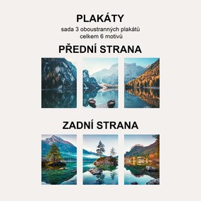 Sada oboustranných plakátů Hory | 3 x A3 | DP3351467