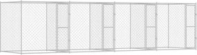 Klec pro psa Stříbrná 800 x 200 x 200 cm Pozinkovaná ocel 3368308