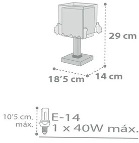 Dalber D-63531 - Dětská lampička TRAIN 1xE14/40W/230V