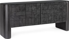 BIZZOTTO Komoda SINNAR černá 185x80 cm 8051836840720
