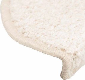 Schodové rohože 30 ks 65 x 21 x 4 cm bílé, půlkulaté, velké 3365818