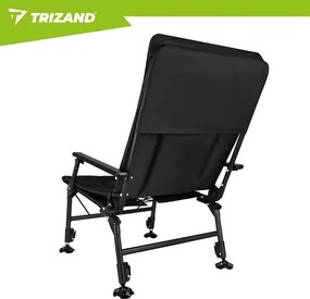 Skládací rybářská židle Trizand s nastavitelným opěradlem a nohama