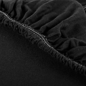 Prostěradlo černé jersey EMI: Dětské prostěradlo 60x120