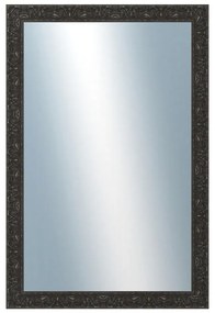 DANTIK - Zarámované zrcadlo - rozměr s rámem cca 80x120 cm z lišty PRAHA černá (2753)