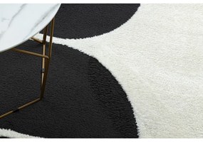 Kusový koberec Cornus krémovočerný 180x270cm