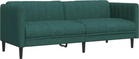 2dílná sedací souprava tmavě zelená textil 3209242