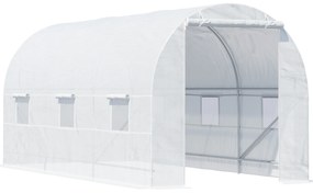 Fóliový skleník Outsunny 450x200x200 cm, robustní skleník s fólií odolnou proti UV záření | Aosom.de