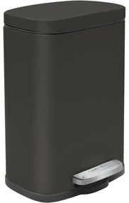 Spirella Pedálový odpadkový koš soft-close Akira  12 l, matná černá, 12 l