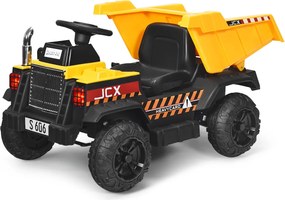 Costway 12 V dětský traktor s elektrickou zadní lopatou a dálkovým ovládáním