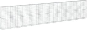 Gabionový koš s víkem 1 000 x 50 x 200 cm pozinkované železo 3295175