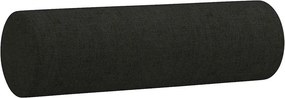 2místná pohovka s polštáři černá 140 cm textil 3200849