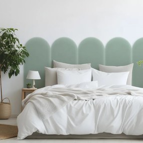 Sametový čalouněný panel - Oblouk - 30x100cm Farba: Máta