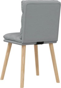 Jídelní židle 4 ks světle šedé textil 3315393
