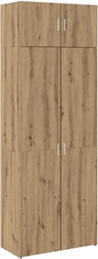 Úložná skříňka 2 ks Artisanový dub 80 x 42,5 x 225 cm 3394516
