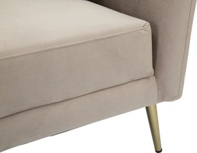 Designové křeslo Kiev šedé/zlaté