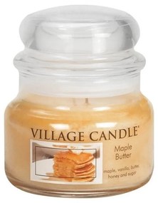VILLAGE CANDLE Svíčka ve skle Maple Butter 262 g, oranžová barva, sklo, vosk