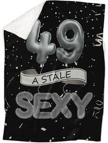 Deka Stále sexy – Černá (věk: 49, Podšití beránkem: ANO)