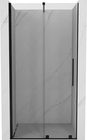 Mexen Velar, posuvné dveře do otvoru 75x200 cm, 8mm čiré sklo, černá matná, 871-075-000-01-70
